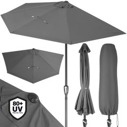 Kingsleeve Terrassen-Sonnenschirm Anthrazit UV-Schutz 80+