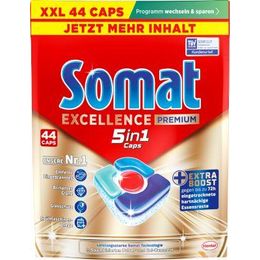 Somat Sp&uuml;lmaschinen-Caps Excellence Premium 5in1, 44 St&uuml;ck