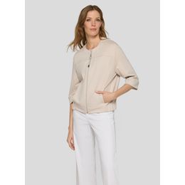 Blouson Rabe "Jacke", Damen, Gr. 44, beige, 48%Polyester 47%Viskose 5%Elasthan, unifarben, gerade, gerader Abschluss, Jacken Blouson