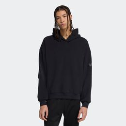Kapuzensweatshirt adidas Sportswear "M SL SK HD", Herren, Gr. M, schwarz, Obermaterial: 51% Polyester, 25% Modal, 15% Baumwolle, 9% Elasthan, normal, Rundhals, angesetztes B&uuml;ndchen, Sweatshirts, mit Kapuze, f&uuml;r Sportmode und Freizeit, mit 3-Streifen-Logo-Print