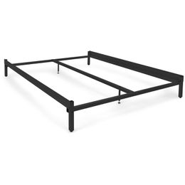 Magazin Bett Erik 160 x 200 cm RAL 7021 Schwarzgrau