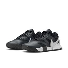 Tennisschuh Nike "Court Lite 4", Herren, Gr. 40, schwarz, wei&szlig;, anthrazit, Synthetik, Textil, Schuhe, Allcourtschuh
