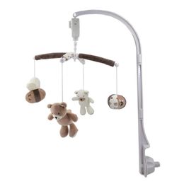 Patinio Mobile Honey, Braun, Creme, Beige, Kunststoff, Textil, F&uuml;llung: Polyester, unisex, EN 71, Ger&auml;uscheffekte, Gute-Nacht-Musik, Schlafen, Einschlafhilfe f&uuml;r Babys, Mobile Baby