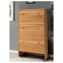 Kombikommode Home Affaire "Dura Kommode Schrank Schuhschrank", braun (wildeiche), B:82cm H:133cm T:27cm, Massivholz, Sideboards, Kombikommode, aus FSC-zertifizierten Massivholz, Breite 82 cm