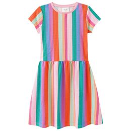 Yigga M&auml;dchen Kleid mit bunten Streifen