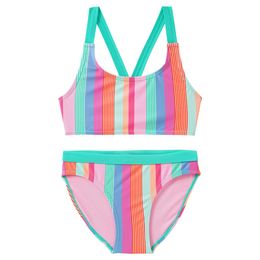 Yigga M&auml;dchen Bikini mit bunten Streifen