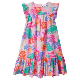 Yigga M&auml;dchen Kleid mit Blumen-Allover