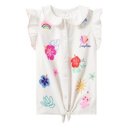 Yigga M&auml;dchen Bluse mit Stickerei