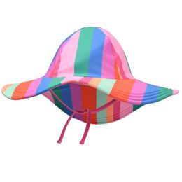 Topolino M&auml;dchen UV-Badehut mit Streifen UPF60