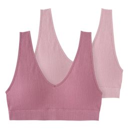 Gina Benotti 2 Damen Bustiers mit Feinripp-Struktur