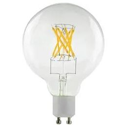 Segula LED-Leuchtmittel "LED Globe 80 - GU10", Energieeffizienz: F (A-G), transparent (klar), L:120cm &Oslash;:8cm, Leuchtmittel, LED Globe 80 - GU10, 2700K klar, 6,5W, CRI 90, dimmbar
