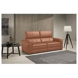 2,5-Sitzer Egoitaliano "Capucine Breite 200cm, hoher Sitzkomfort", rot (brick), B:200cm H:99cm T:97cm, Sofas, wahlweise mit elektrisch oder manuell verstellbarer Relaxfunktion