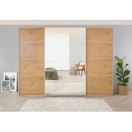 Schwebet&uuml;renschrank Rauch "Kleiderschrank Schrank Garderobe KOLUNA mit Spiegel", eiche artisan, B:315cm H:229cm T:62cm, Holzwerkstoff, Schr&auml;nke, Schwebet&uuml;renschrank, Breiten 203/271/315/360 cm H&ouml;hen 210/229 cm MADE IN GERMANY