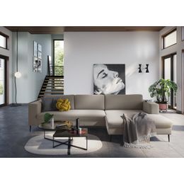 Ecksofa DOMO collection "Modica, zeitlos und elegant, L-Form", braun, B:329cm H:81cm T:173cm, Sofas, Ecksofa, Auch in Cord, Fu&szlig;h&ouml;he passend f&uuml;r g&auml;ngige Saugroboter