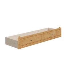 Bettschubkasten OTTO HOME "Paula", natur, B:299cm H:32cm T:60cm, Massivholz, Schubladen, Bettschubkasten, aus massiver Kiefer, passend f&uuml;r gleichnamiges Bett, FSC