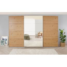 Schwebet&uuml;renschrank Rauch "Kleiderschrank Schrank Garderobe KOLUNA mit Spiegel", eiche artisan, B:360cm H:229cm T:62cm, Holzwerkstoff, Schr&auml;nke, Schwebet&uuml;renschrank, Breiten 203/271/315/360 cm H&ouml;hen 210/229 cm MADE IN GERMANY
