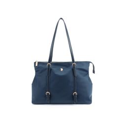 Tragetasche U.S. Polo Assn. "HOUSTON SHOPPING BAG Damen", Damen, Gr. B/H/T: 14cm x 26cm onesize, navy, Polyester, Polyurethan, Taschen, Tragetasche Damen, Shopper, Einkaufstasche, Fashion, Lifestyle, Sale