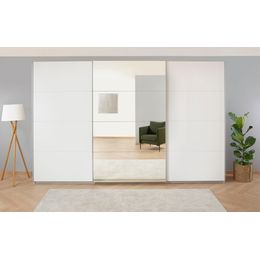 Schwebet&uuml;renschrank Rauch "Kleiderschrank Schrank Garderobe KOLUNA mit Spiegel", alpinwei&szlig;, B:360cm H:229cm T:62cm, Holzwerkstoff, Schr&auml;nke, Schwebet&uuml;renschrank, Breiten 203/271/315/360 cm H&ouml;hen 210/229 cm MADE IN GERMANY