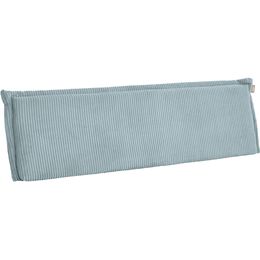 R&uuml;ckenkissen Paidi "Cord in verschiedenen Ausf&uuml;hrungen, Relaxkissen, 90/120/140 cm Breite", blau (dusty blau), B:10cm H:40cm L:141cm, Polyester, Funktionskissen, R&uuml;ckenlehne f&uuml;r Bett und Sofa, abnehmbarer und waschbarer Bezug