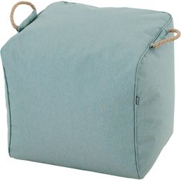 Sitzhocker siena GARDEN "Integral Hocker 46 x 48 x 46 cm, Farbe nilgreen", nilgr&uuml;n, B:46cm H:48cm T:46cm, Obermaterial: 100% Polyester, Hocker, Sitzhocker, Meliert, Bezug aus 100% Polyester, PE-beschichtet