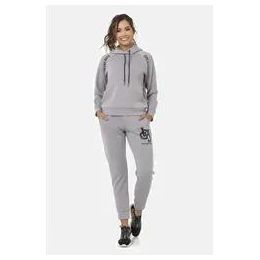 Cipo & Baxx Trainingsanzug CIPO & BAXX "Homewear", Herren, Gr. S, grau, 61% Viskose, 33% Polyester, 6% Elasthan, unifarben, regular fit, Sportanz&uuml;ge Trainingsanzug, mit Logo und Schriftzug, WLR147