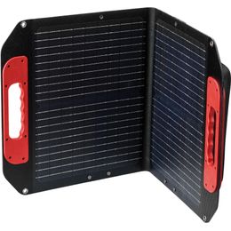 Solar Powerbank Einhell "Solar panel 40W", schwarz (rot, schwarz), B:410mm H:73mm T:390mm, Akkumulatoren