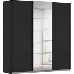Schwebet&uuml;renschrank Rauch "Kleiderschrank Schrank Garderobe KOLUNA mit Spiegel", schwarz, B:203cm H:210cm T:62cm, Holzwerkstoff, Schr&auml;nke, Schwebet&uuml;renschrank, Breiten 203/271/315/360 cm H&ouml;hen 210/229 cm MADE IN GERMANY