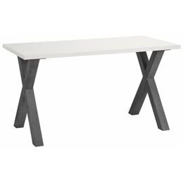 M&auml;usbacher Schreibtisch M&Auml;USBACHER "Mio", grau (graphit, wei&szlig;), B:140cm H:75cm T:70cm, Tische, Schreibtisch