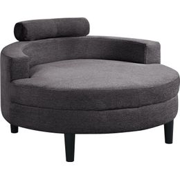 Loveseat "Ravi Sessel, B: 114 cm, Sitzh&ouml;he: 42 cm", anthrazit, B:114cm H:83cm T:154cm, 100% PES, ATLANTIC HOME COLLECTION, Sessel, XXL- Sessel, mit Stauraumhocker, R&uuml;ckenst&uuml;tze & 4 Zierkissen, Topseller