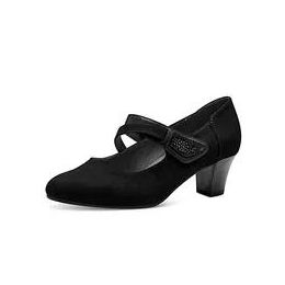 Pumps Jana, Damen, Gr. 39, schwarz, Lederimitat, Textil, Schuhe Pumps