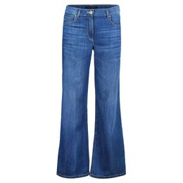 Slim-fit-Jeans Betty Barclay "Damen mit Waschung", Damen, Gr. 44, Normalgr&ouml;&szlig;en, blau, Obermaterial: 50% Baumwolle, 40% Lyocell, 10% Modal, Basic, relaxed fit, Jeans Slim-fit-Jeans