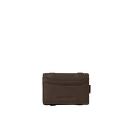 Marc O'Polo Kartenetui MARC O'POLO "in hochwertiger Leder-Qualit&auml;t", Damen, schwarz nickle, Leder, unifarben, Kleinlederwaren