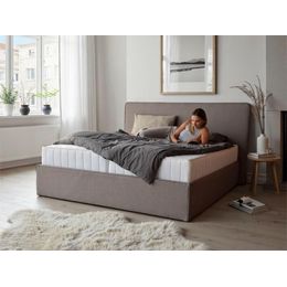 Polsterbett Collection AB "Romo erh&auml;ltlich in der Breite 180x200cm", taupe, B:202cm H:116cm L:215cm, Betten, Polsterbett, 3 Varianten: Rahmen, Lattenrost oder Komplett-Set mit King-Matratze