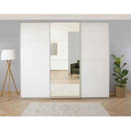Schwebet&uuml;renschrank Rauch "Kleiderschrank Schrank Garderobe KOLUNA mit Spiegel", alpinwei&szlig;, B:271cm H:210cm T:62cm, Holzwerkstoff, Schr&auml;nke, Schwebet&uuml;renschrank, Breiten 203/271/315/360 cm H&ouml;hen 210/229 cm MADE IN GERMANY