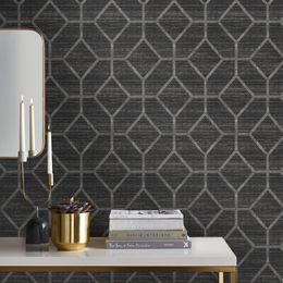 Vliestapete Sublime "GEO TEXTURE", schwarz, B:0,52m L:10m, Vlies, Tapeten, Design Tapeten