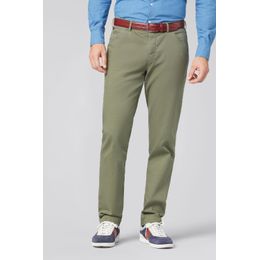 Chinos MEYER "Chicago 1-5046", Herren, Gr. 40, L&auml;nge 34, oliv, 97% Baumwolle, 3% Elasthan, unifarben, regular fit lang, Hosen, mit Diagonaltaschen