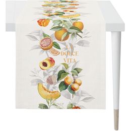 Tischl&auml;ufer Apelt "6752", orange, B:140cm L:48cm, Baumwolle, Tischdecken