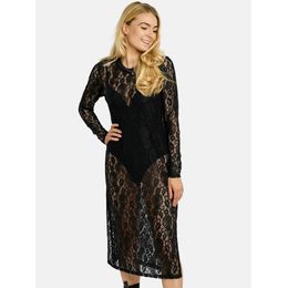 Jerseykleid LIBERT&Eacute; ESSENTIEL "Libert&eacute; Essentiel Dress LACY", Damen, Gr. L, Normalgr&ouml;&szlig;en, schwarz lace, Obermaterial: 92% Polyamid, 8% Elasthan, Kleider Jerseykleid