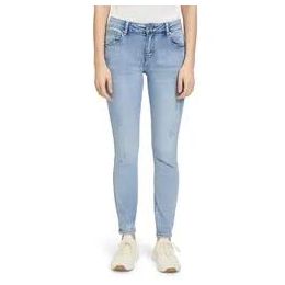 Slim-fit-Jeans Betty Barclay "Damen mit Waschung", Damen, Gr. 44, Normalgr&ouml;&szlig;en, blau (light blau denim), Obermaterial: 56% Baumwolle, 30% Viskose, 12% Polyester, 2% Elasthan, Basic, slim fit, Jeans Slim-fit-Jeans