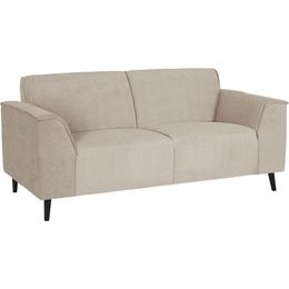 2-Sitzer DOMO collection "Amora moderne Formensprache, tolle Verarbeitungsdetails, komfortabel", beige, B:178cm H:81cm T:90cm, Sofas, mit Federkern, Fu&szlig;h&ouml;he passend f&uuml;r g&auml;ngige Saugroboter