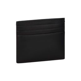 Kartenetui Calvin Klein "RAISED CARDHOLDER", Damen, schwarz, Leder, unifarben, Basic, Kleinlederwaren, Unisex Geldb&ouml;rse, Kreditkartenetui mit Logo-Schriftzug