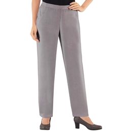 Schlupfhose Classic Basics, Damen, Gr. 195, Extrakurzgr&ouml;&szlig;en, grau, 52% Polyester, 48% Viskose, unifarben, lang, Hosen Schlupfhose