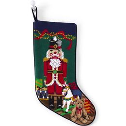LANDS' END Gobelin-Weihnachtsstrumpf, Damen,  Sonstige, Baumwolle/Wolle, by Lands' End