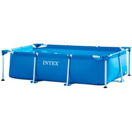Framepool Intex "Metal Frame Rectangular", blau, B:150cm H:60cm L:220cm, Schwimmbecken, BxLxH: 150x220x60 cm
