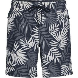 LANDS' END Badeshorts mit Hydroliner, 18 cm, Herren,  Blau, by Lands' End