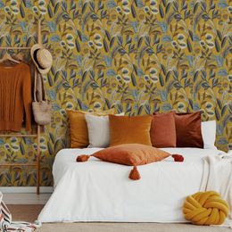 Vliestapete Sublime "PARADISE ARTS", gelb (ocker), B:0,52m L:10m, Vlies, Tapeten, Design Tapeten