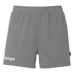 Shorts Kempa "Shorts Performance Women", Damen, Gr. L, US, grau (steingrau), Obermaterial: 100% Polyester Pol. recyc.., Hosen Shorts