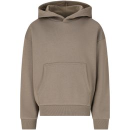Sweatshirt NOU "Regent jr. V2", M&auml;dchen, Gr. 128, beige (olivgr&uuml;n), 60% Baumwolle, 40% Polyester, unifarben, ohne Ausschnitt, Sweatshirts Sweatshirt, mit atmungsaktiver Eigenschaft