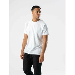 Kurzarmhemd TEESHOPPEN "TEESHOPPEN T-shirt Regular T", Herren, Gr. M, Normalgr&ouml;&szlig;en, wei&szlig;, Obermaterial: 60% Baumwolle, 40% Polyester, Hemden