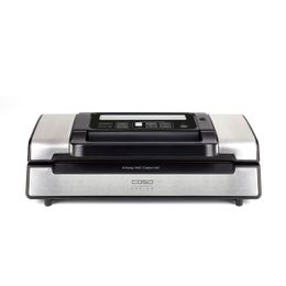 CASO GERMANY CASO Vakuumierer "1409 FastVAC500", silber (schwarz, silberfarben), B:40cm H:11cm T:21,5cm, Vakuumierer, mit 2 Folienrollen zum sofortigen Ausprobieren